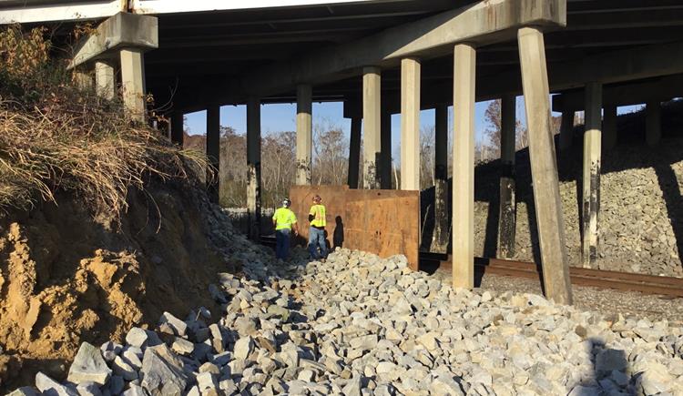 Bridge Demolition Begins on U.S. 17 Business in Chocowinity