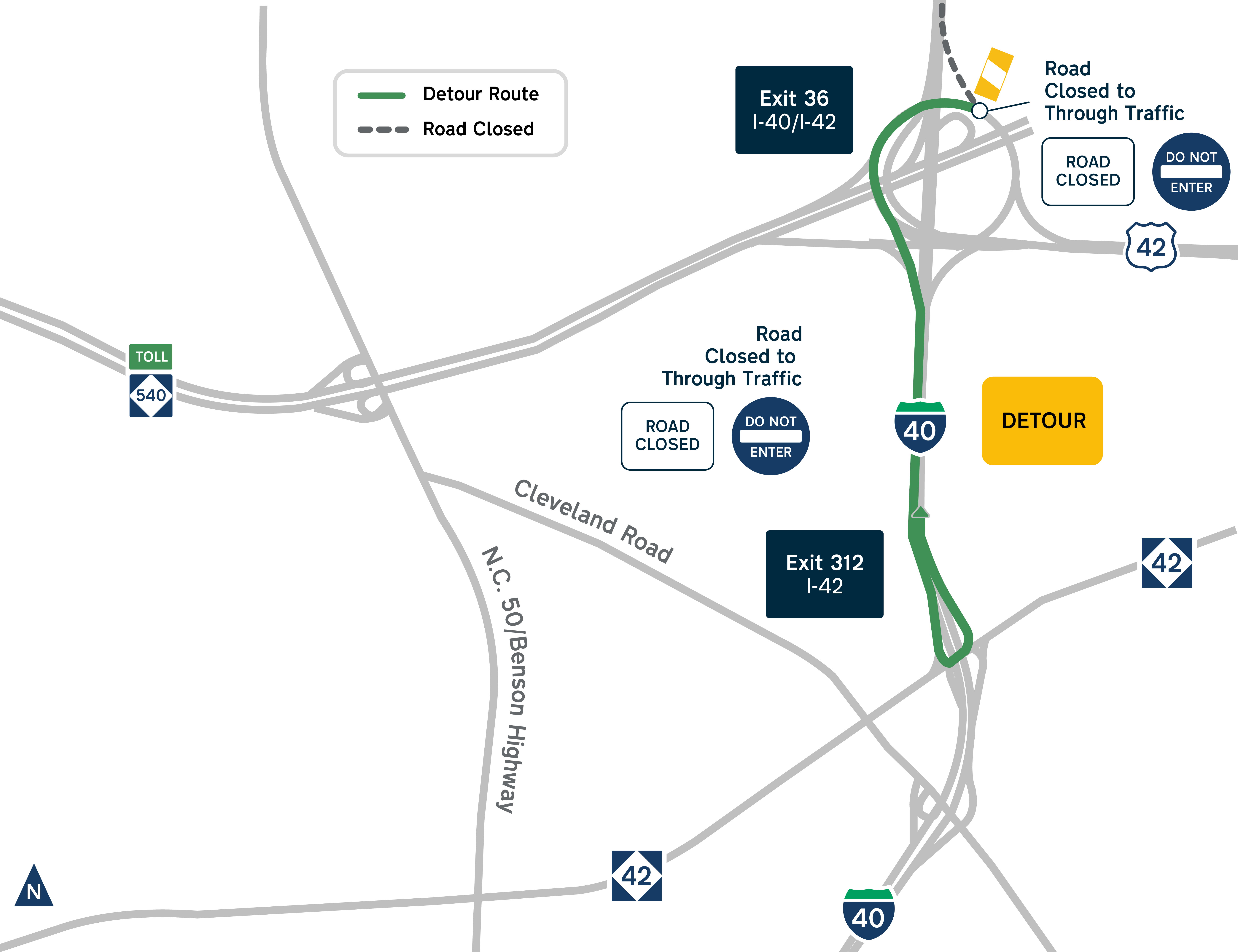 Overnight Closures Scheduled for Toll N.C. 540 Turbine Interchange at I ...